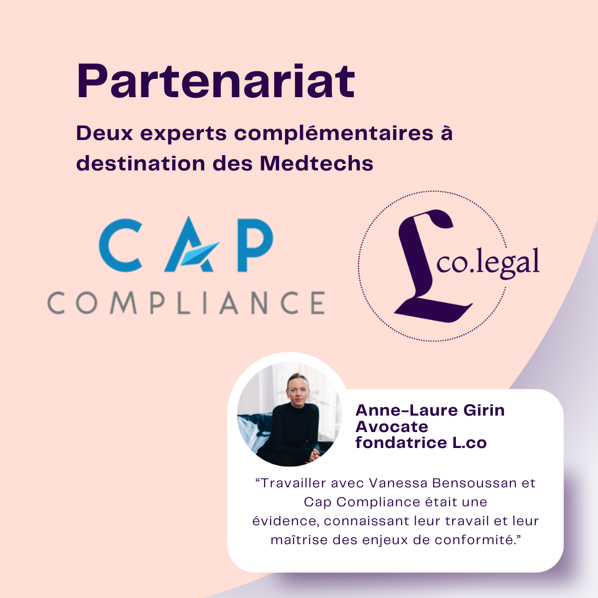 Santé : Partenariat entre LCO.LEGAL et CAP COMPLIANCE